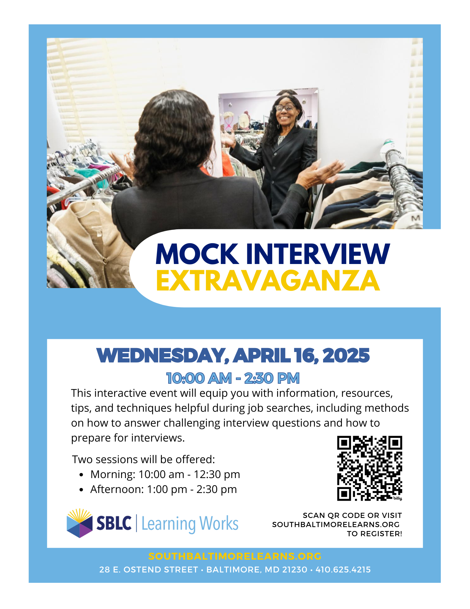 Mock Interview Flyer 25 - South Baltimore Learning Center